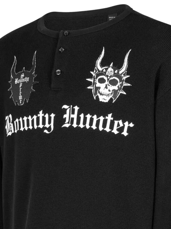 Supreme X Bounty Hunter Thermal Henley Long-Sleeve T-Shirt - Black