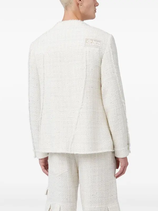 Gcds Sequin-embellished Tweed Jacket - White