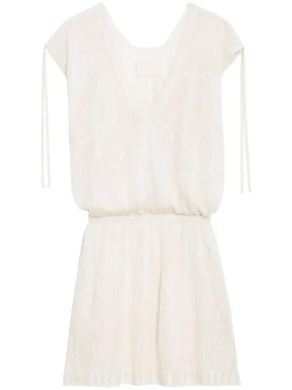 Zadig&Voltaire Alanis Crochet-knit Minidress