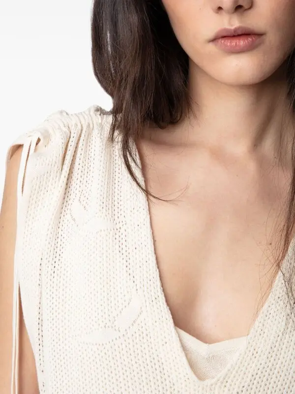 Zadig&Voltaire Alanis Crochet-knit Minidress