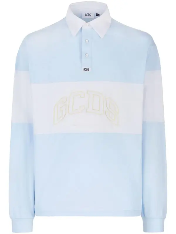 Gcds Logo-embroidered Cotton Polo Shirt
