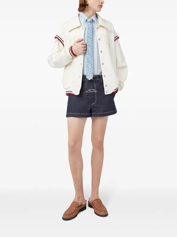 Gcds Logo-embroidered Bomber Jacket