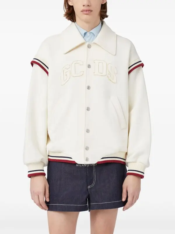 Gcds Logo-embroidered Bomber Jacket