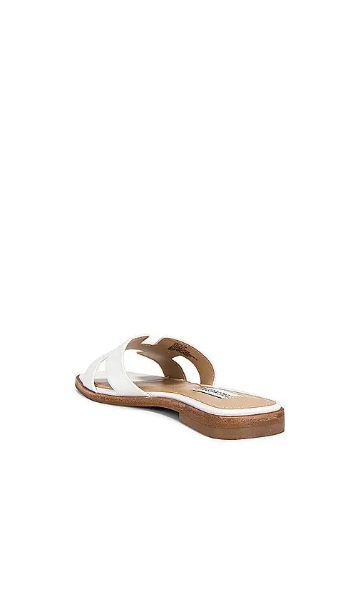 Steve Madden Hadyn Slide Sandal - White Leather