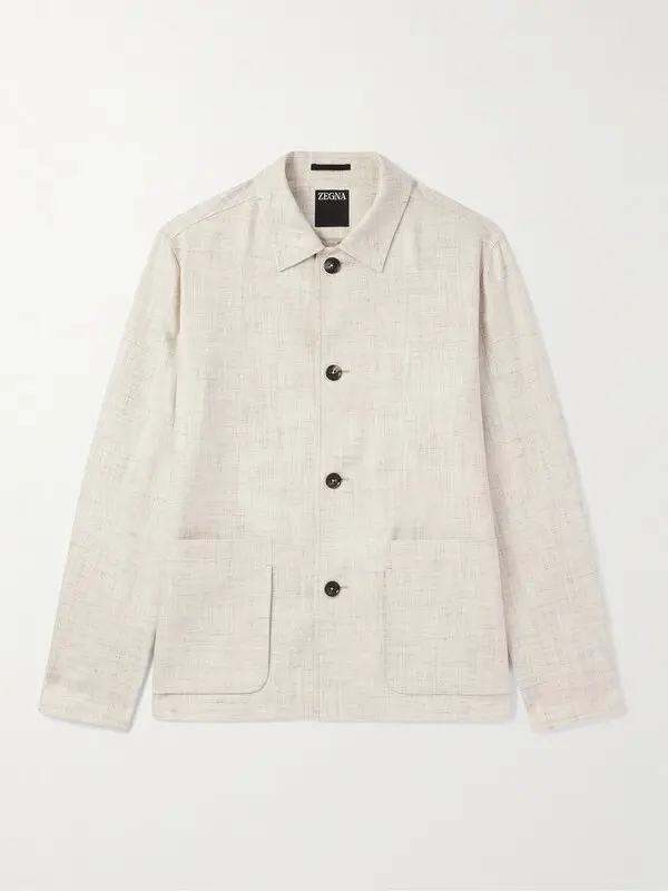 Zegna Bouclé-twill Chore Jacket