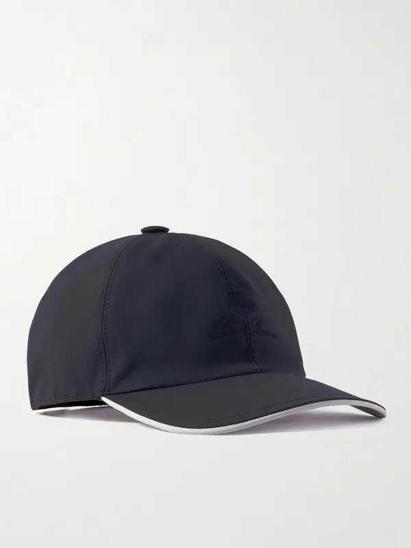 Loro Piana Logo-embroidered Storm System® Baseball Cap - Blue