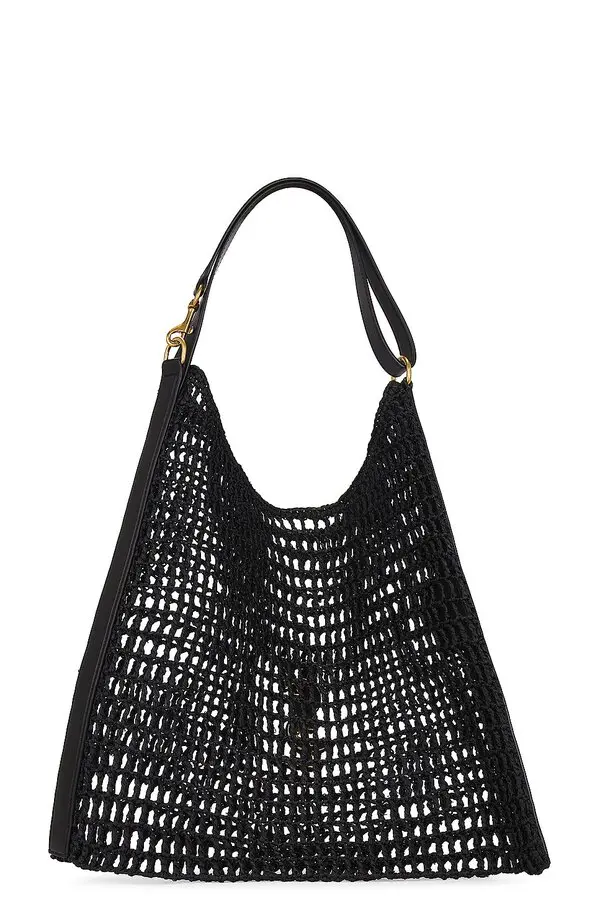 Saint Laurent Raffia Shoulder Bag