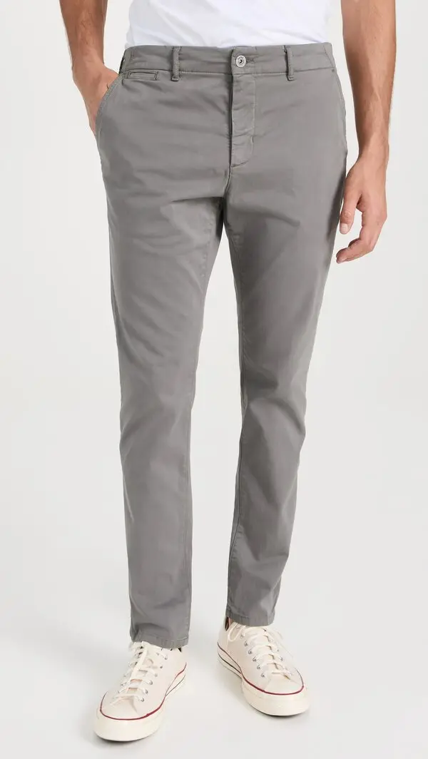 Paige Danford Stretch Sateen Chinos - Cool Slate