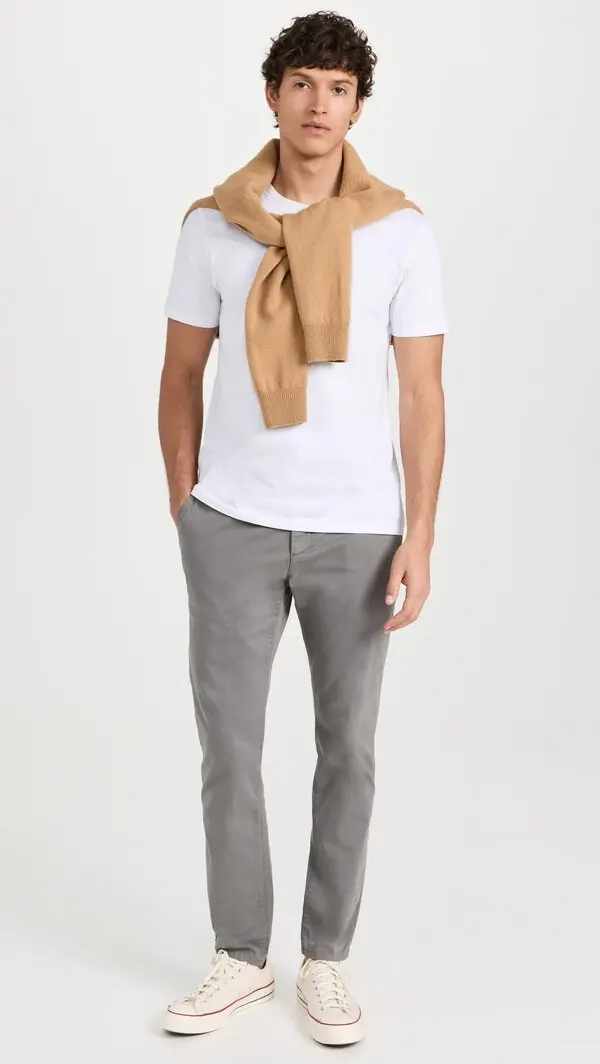 Paige Danford Stretch Sateen Chinos - Cool Slate