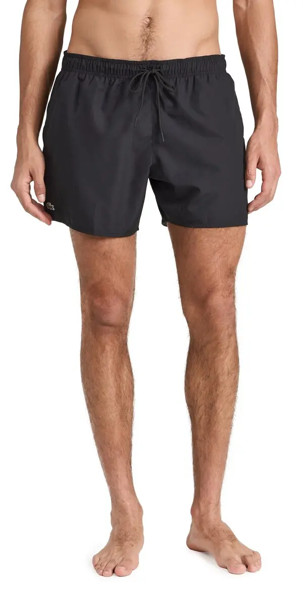 Lacoste Quick-dry Swim Shorts 5 - Black/green