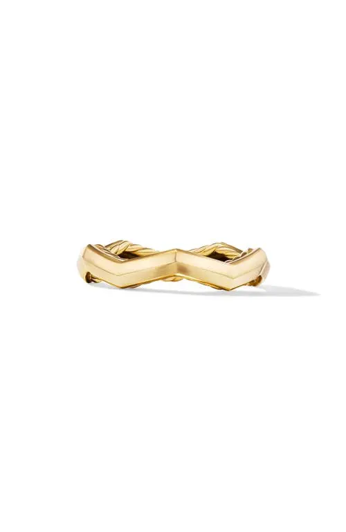 David Yurman 18k Gold Stax Ring - 18k Yellow Gold
