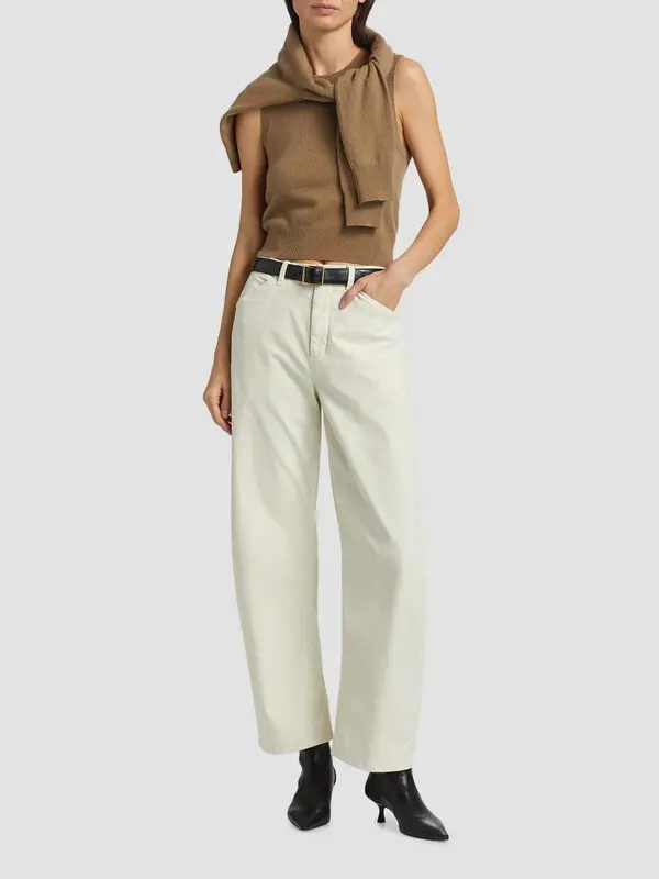 NILI LOTAN May Cashmere Sweater Vest - Tan