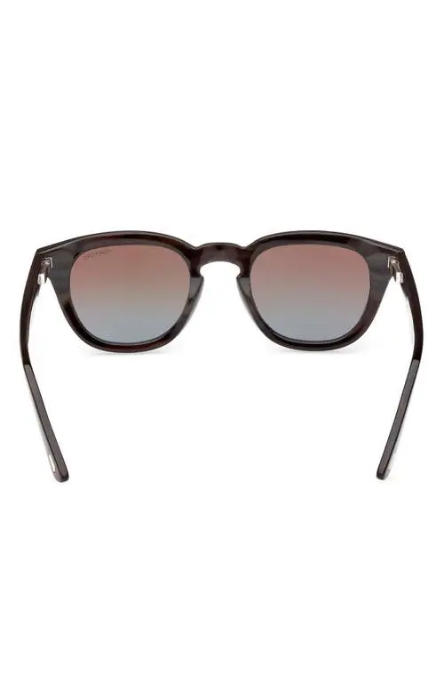 TOM FORD 48mm Gradient Polarized Sunglasses