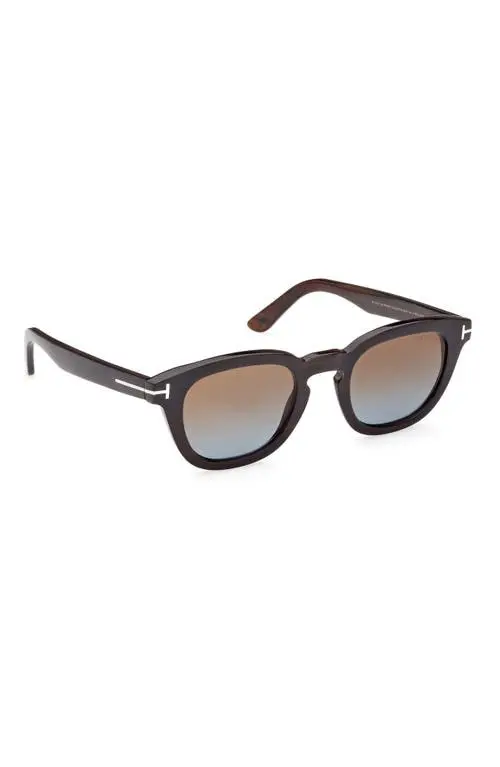 TOM FORD 48mm Gradient Polarized Sunglasses