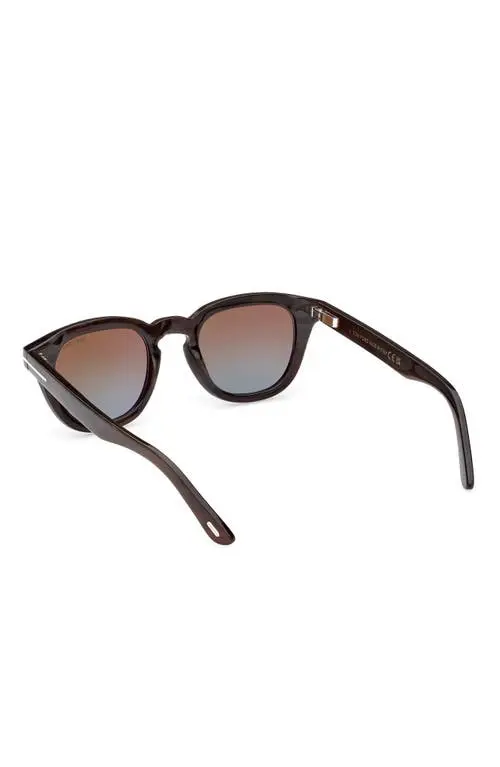 TOM FORD 48mm Gradient Polarized Sunglasses