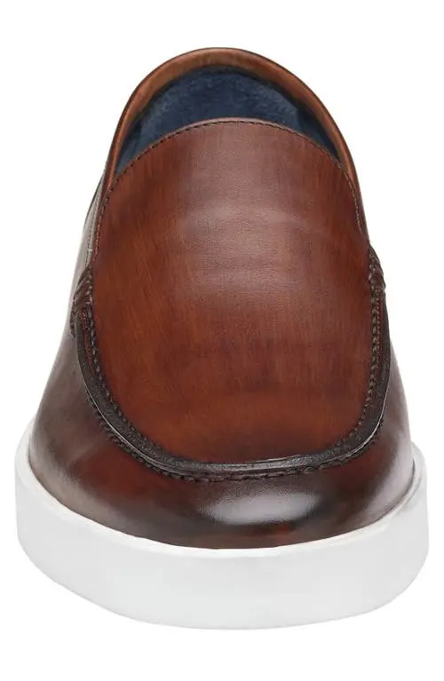 Johnston & Murphy Collection Bolivar Moc Toe Slip-on Sneaker - Brown Italian Calfskin