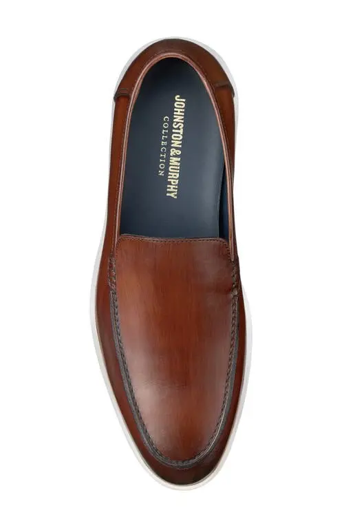 Johnston & Murphy Collection Bolivar Moc Toe Slip-on Sneaker - Brown Italian Calfskin