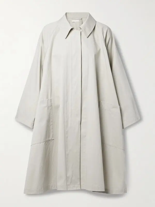THE ROW - The Row Lenister Oversized Cotton-Gabardine Coat