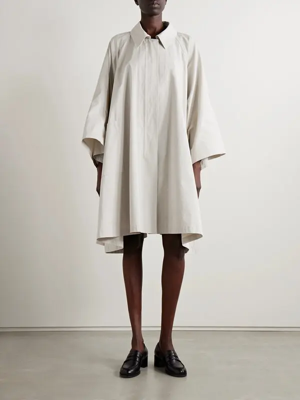 THE ROW - The Row Lenister Oversized Cotton-Gabardine Coat