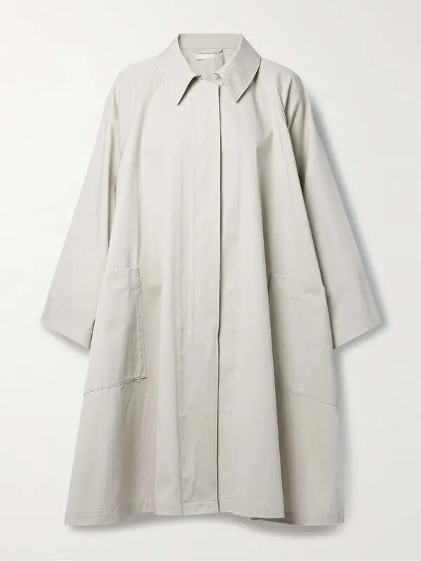THE ROW - The Row Lenister Oversized Cotton-Gabardine Coat
