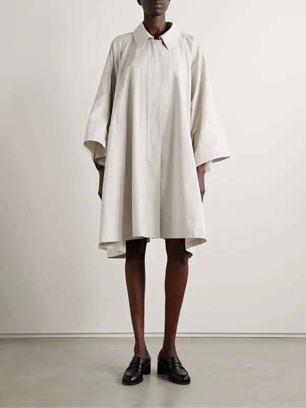 THE ROW - The Row Lenister Oversized Cotton-Gabardine Coat