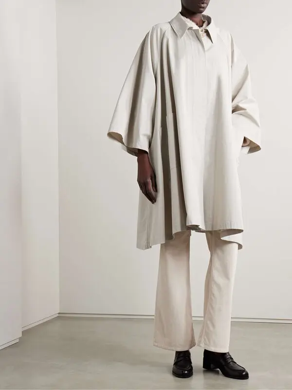 THE ROW - The Row Lenister Oversized Cotton-Gabardine Coat