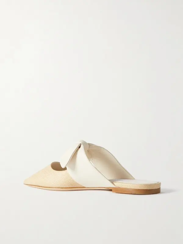 Jimmy Choo Rali Bow-Embellished Mules In Neutrals - 50% Off