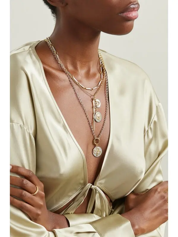 FOUNDRAE Wholeness 18-karat Diamond Necklace