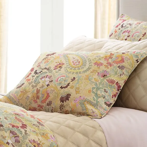 ANNIE SELKE Ines Linen Euro Sham - Multi