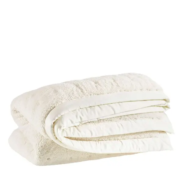 ANNIE SELKE Marshmallow Fleece Puff Coverlet