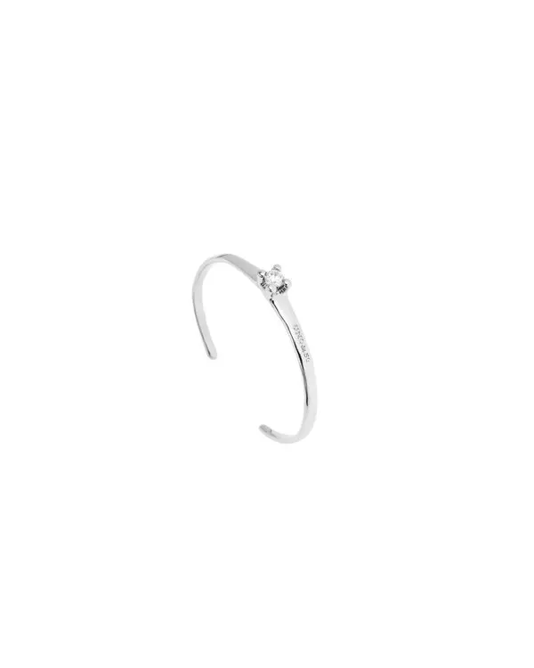 UNODE50 Sterling-plated Cuff Bracelet With Cubic Zirconia