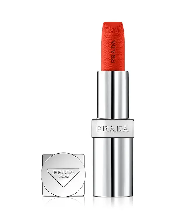 Prada Soft Matte Refillable Lipstick - O Flamingo - Bright Orange