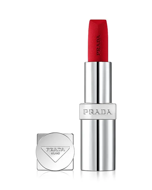 Prada Soft Matte Refillable Lipstick - R Carminio - Deep Warm Red