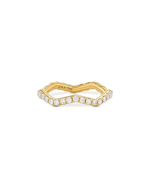 David Yurman Stax Zig Zag Diamond Ring