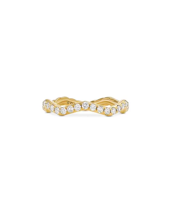 David Yurman Stax Zig Zag Diamond Ring