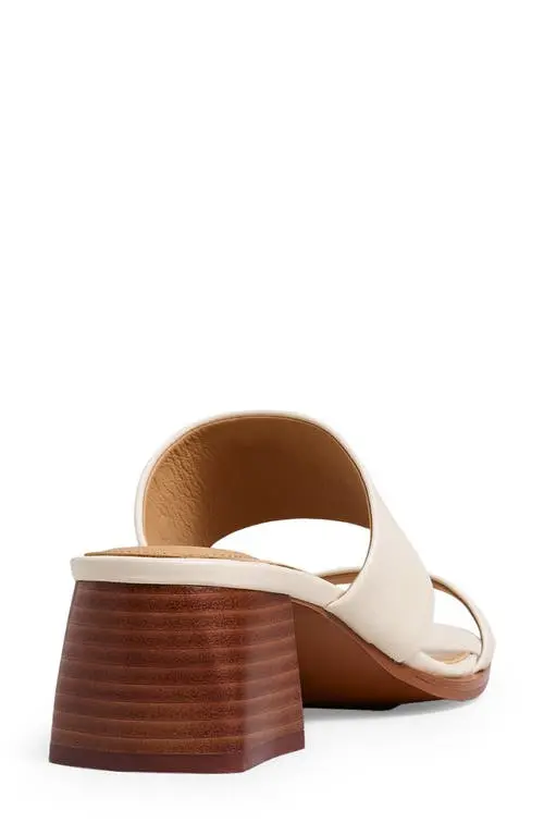 Madewell Roni Keira Block Heel Sandal - Ecru