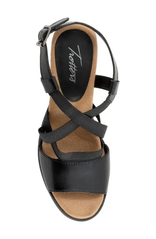 Trotters Meadow Ankle Strap Sandal - Black