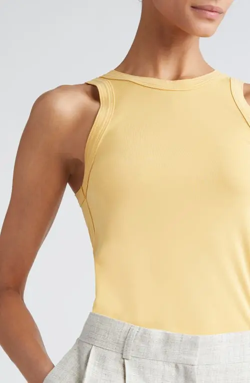 TOTEME Fluid Jersey Sleeveless Top - Cornsilk