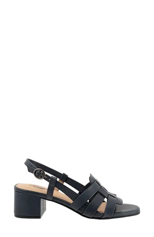 Trotters Luna Slingback Sandal - Navy