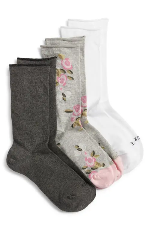 Hue Socks 3-pack - Pink Floral Pack