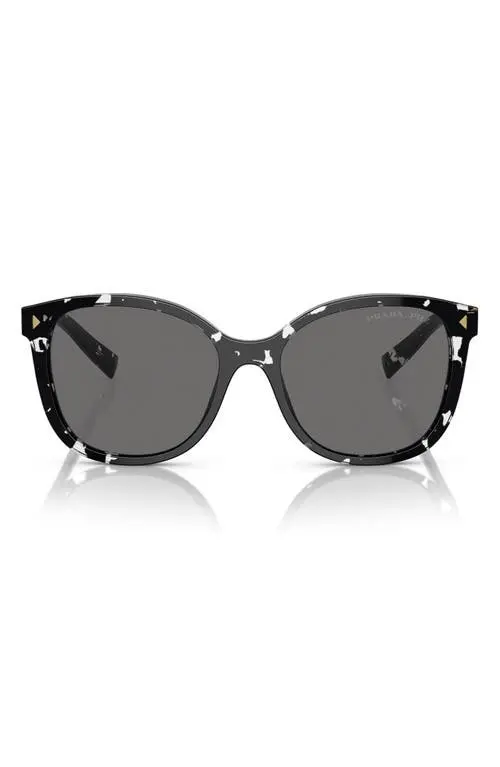 Prada 53mm Cat Eye Sunglasses - Black Tortoise