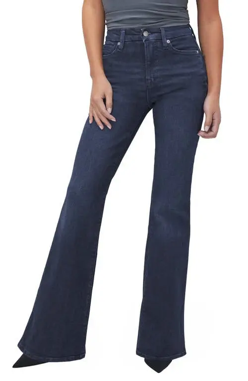Good American Petite Flare Jeans