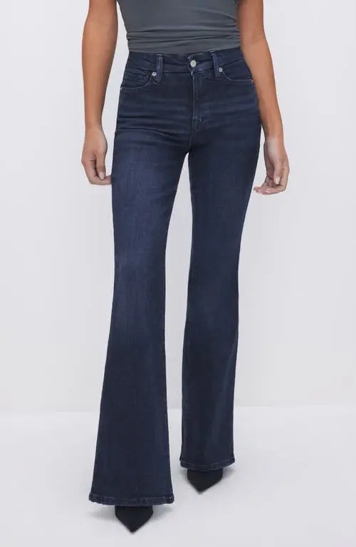 Good American Petite Flare Jeans