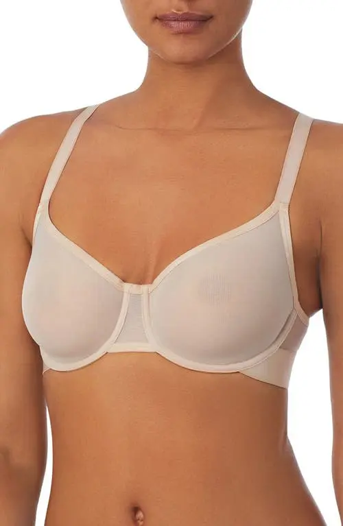 Dkny Sheer Mesh Unlined Bra - Cashmere