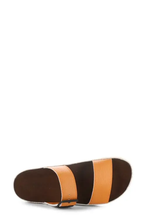 Fly London Coly Platform Slide Sandal - Orange Eco Faux Leather