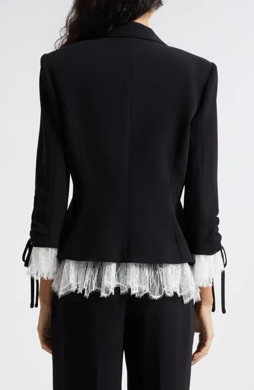 Cinq À Sept Le Petit Roxie Embellished Jacket - Black/ivory