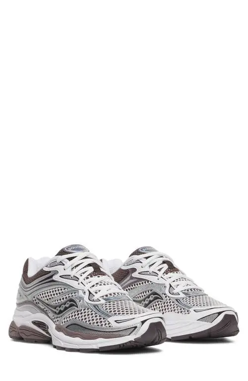 Saucony Gender Inclusive Progrid Omni Sneaker - White/brown