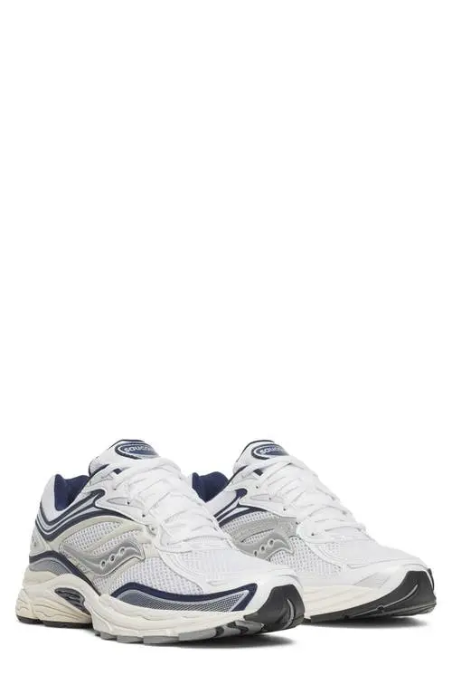 Saucony Gender Inclusive Progrid Omni Sneaker - White/navy