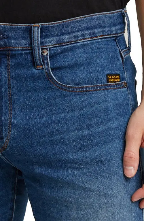 G-star Raw D-staq Slim Fit Jeans - Medium Indigo Aged