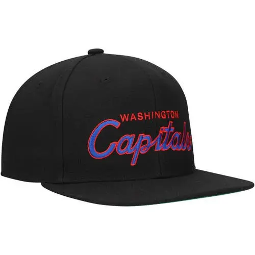Mitchell & Ness Washington Capitals Core Team Script 2.0 Snapback Hat